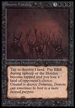 MagicCorporation - Demonic Hordes (Alpha) - Cartes à l'Unité Magic the ...